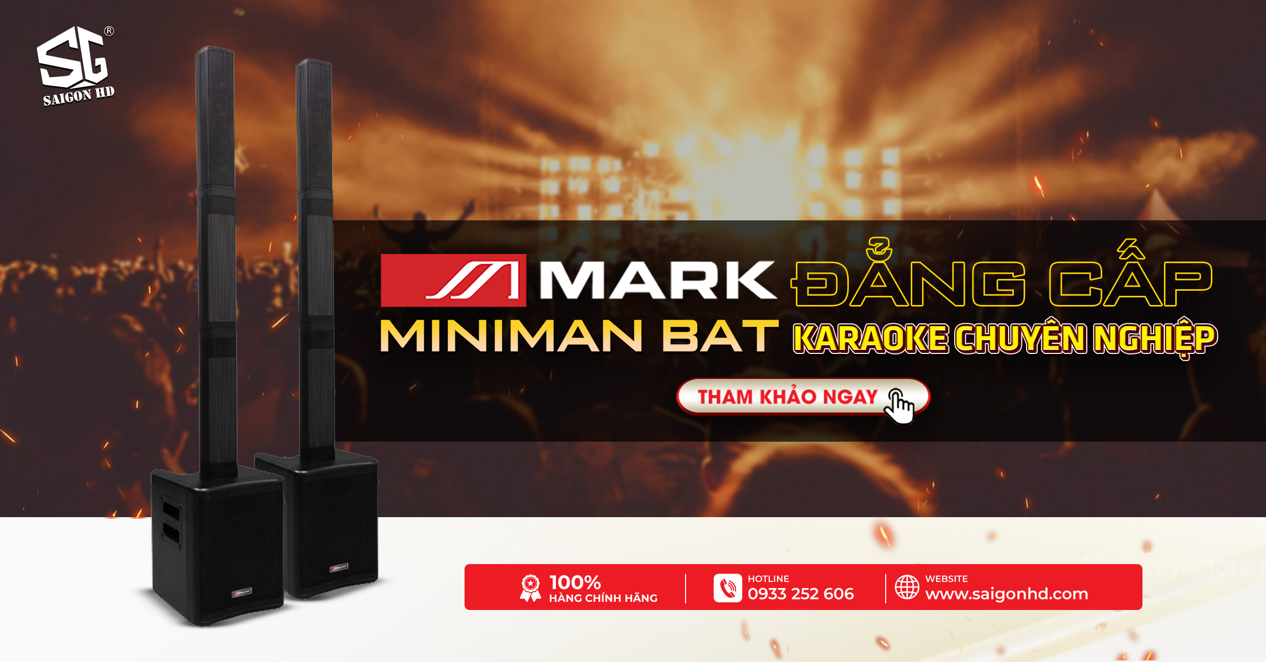 Loa Column Mark MINIMAN BAT: Đẳng cấp Karaoke chuyên nghiệp | SAIGON HD